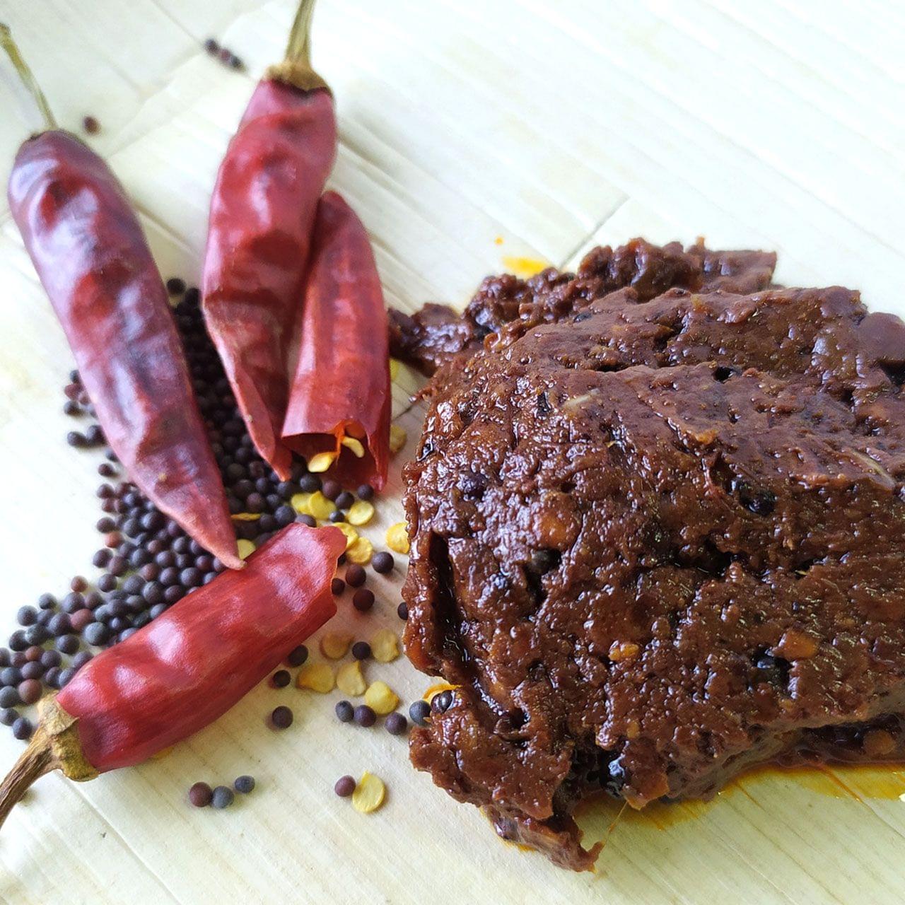 Chintakaya Red Chilli Pickle (Tamarind red chilli pickle) - Native ...
